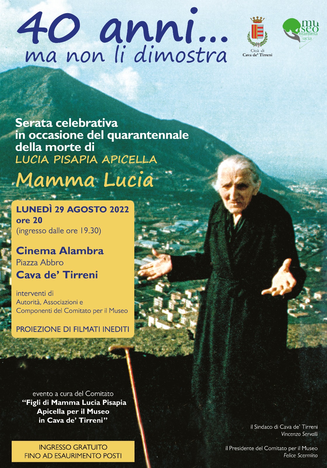 Una manifestazione commemorativa a quarant'anni dalla morte di Mamma ...